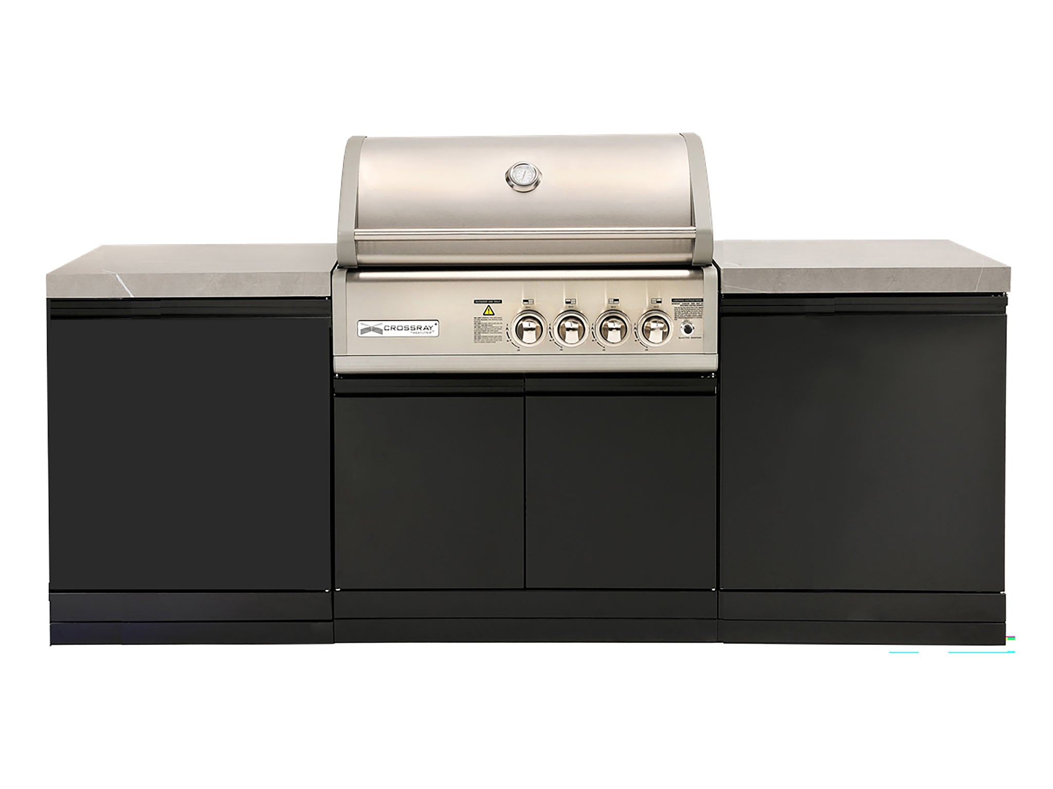 CROSSRAY Compact X-Origin 4-Burner BBQ Outdoor Kitchen | FurnitureOkay®